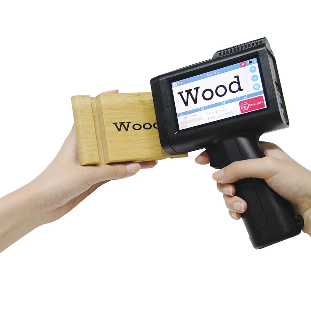 M10 Handheld Inkjet Printer 4.3 Inch Touchscreen Intelligent Barcode ...