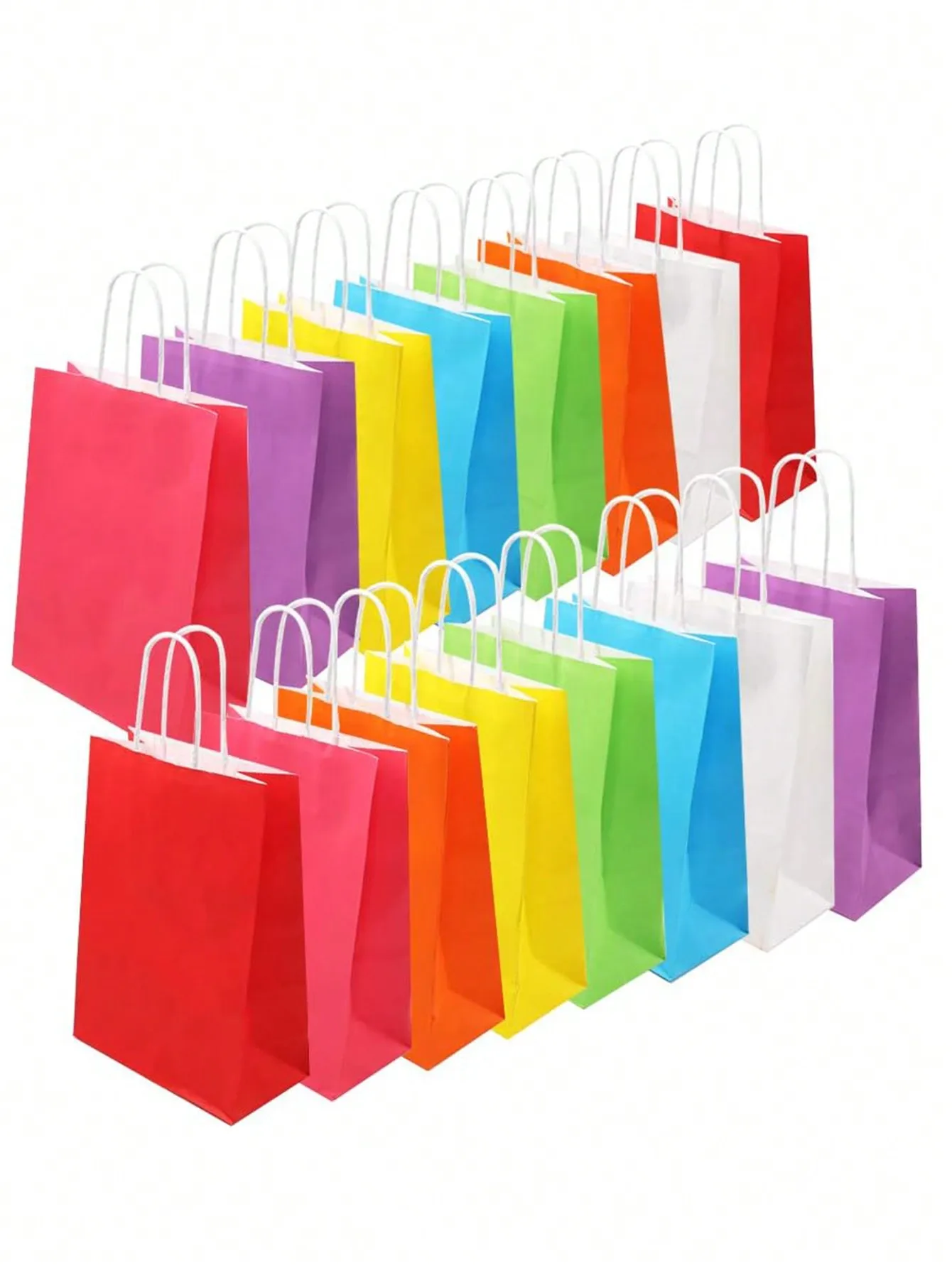 Colored-Kraft-paper-handbags-solid-colored-bags-with-thickened-square ...