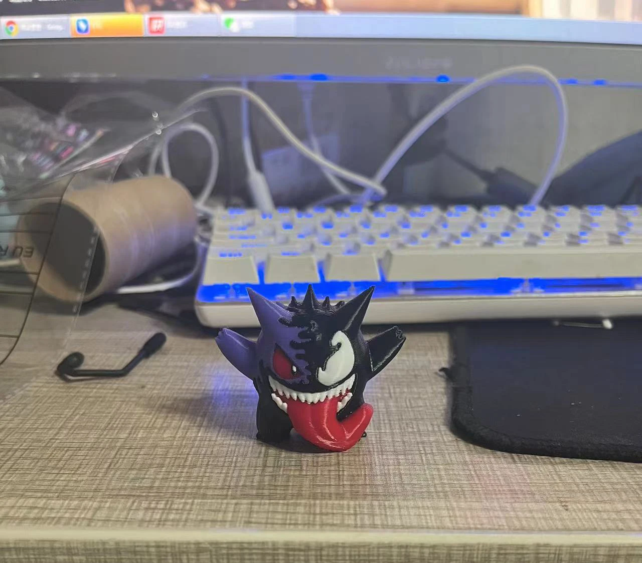 Pokemon-10cm-Mini-Anime-Figure-Gengar-Action-Figurine-Room-Decoration ...