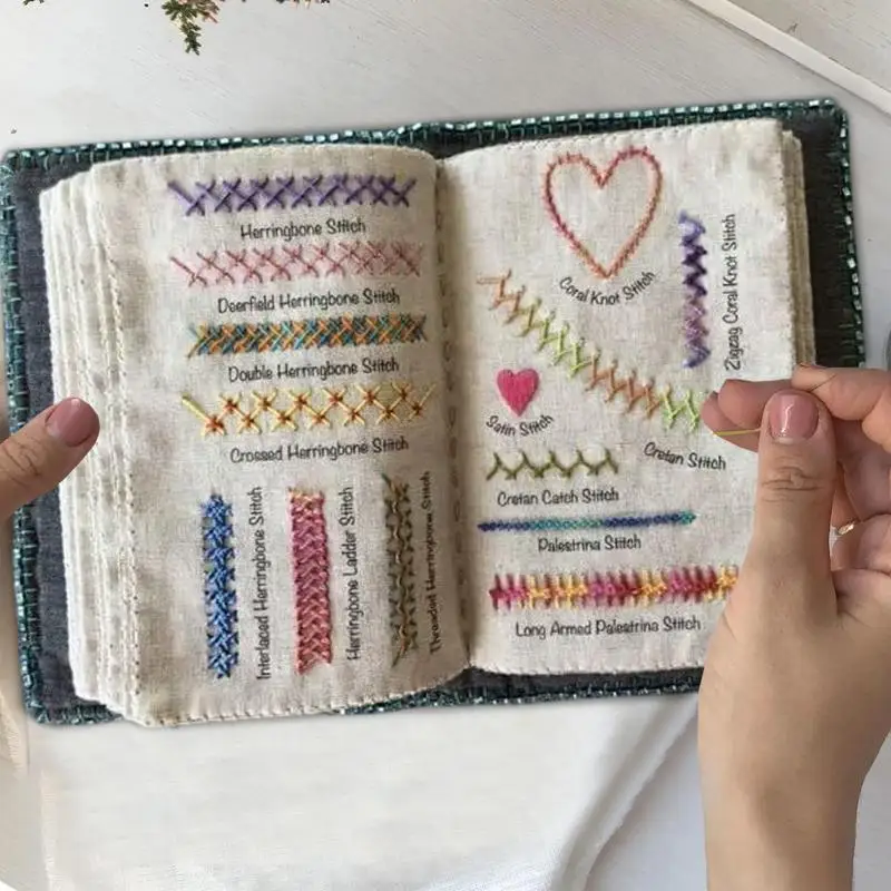 Beginners Embroidery Stitches Book Sewing Guide For Adults Stitches ...
