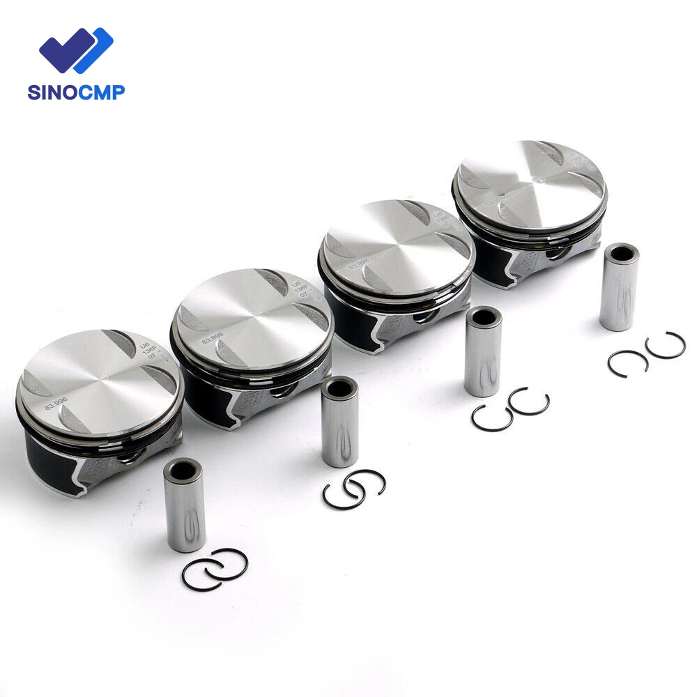4pcs N46B20B Pistons Rings 11257562451 For BMW E60 E87 E90 118i 120i ...