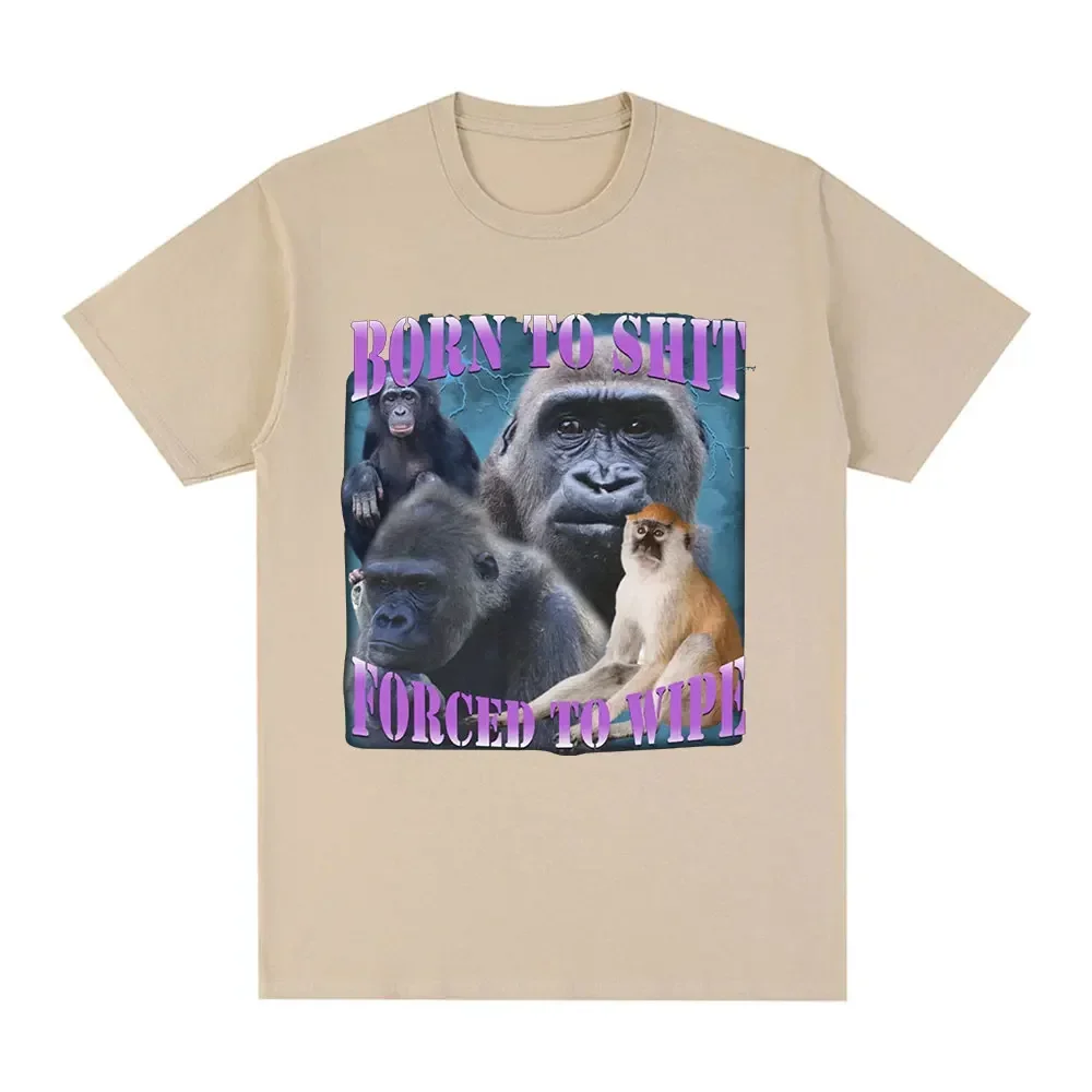 Camiseta-de-manga-curta-feminina-e-masculina-nascida-para-a-merda-for ...