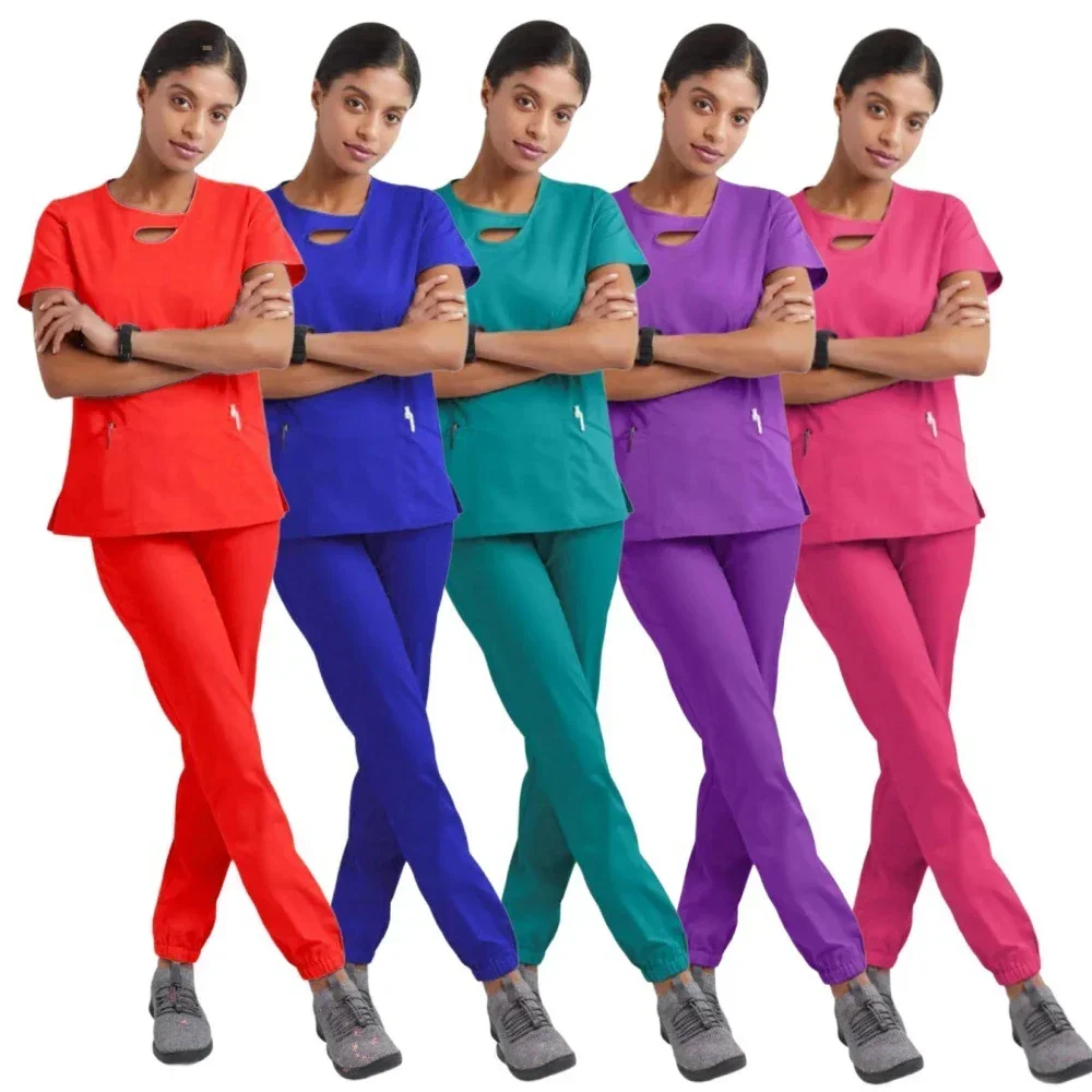 Scrubs-Medical-Uniforms-Woman-Multicolour-SPA-Beauty-Uniform-Dentist ...
