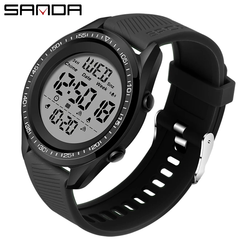 SANDA-6013-Outdoor-Sport-Mens-Watches-5BAR-Waterproof-Digital-Watch-Men ...