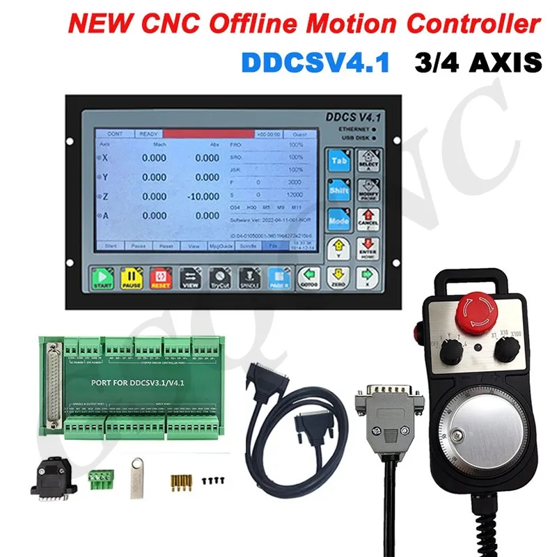 CNC Latest DDCSV4.1 3/4 Axis G Code CNC Offline Stand Alone Controller ...