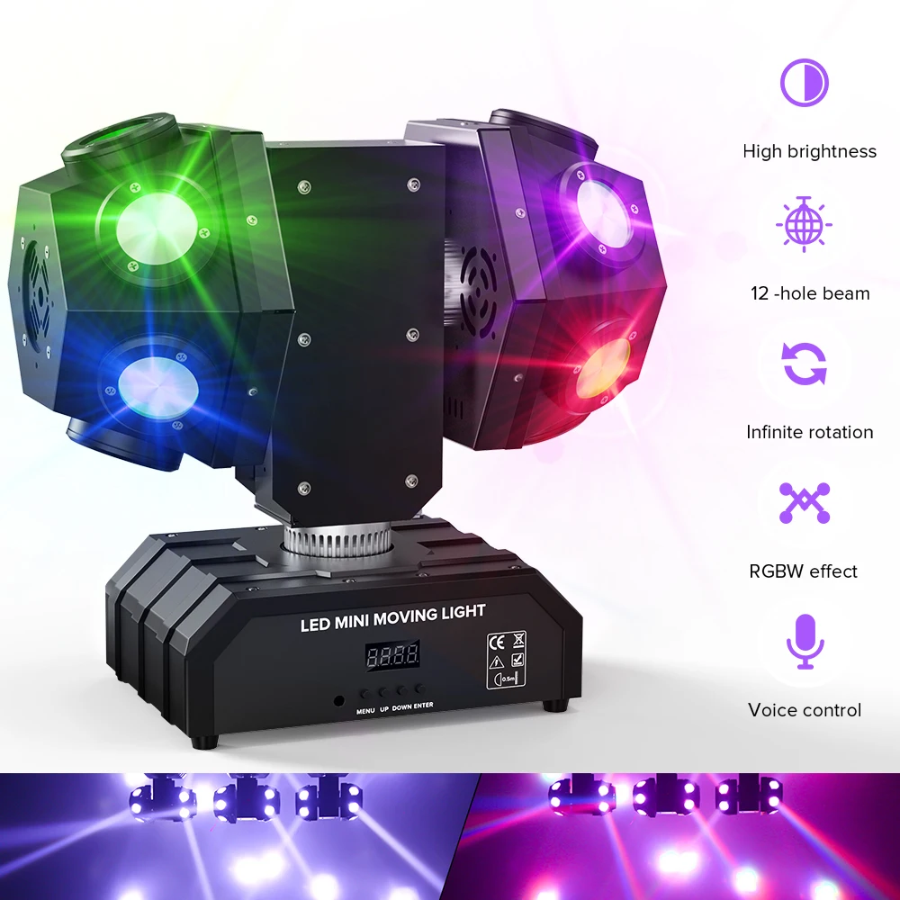 Double-Head-Rotating-Stage-Effect-Beam-Laser-12LED-Moving-Head-Light-DJ ...
