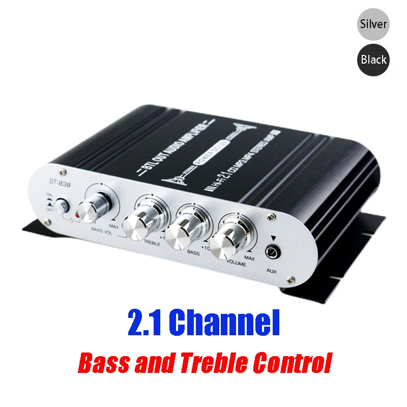 ST-838-HiFi-2-1-Channel-Power-Amplifier-Stereo-Bass-Sound-Amp-RMS-20Wx2 ...