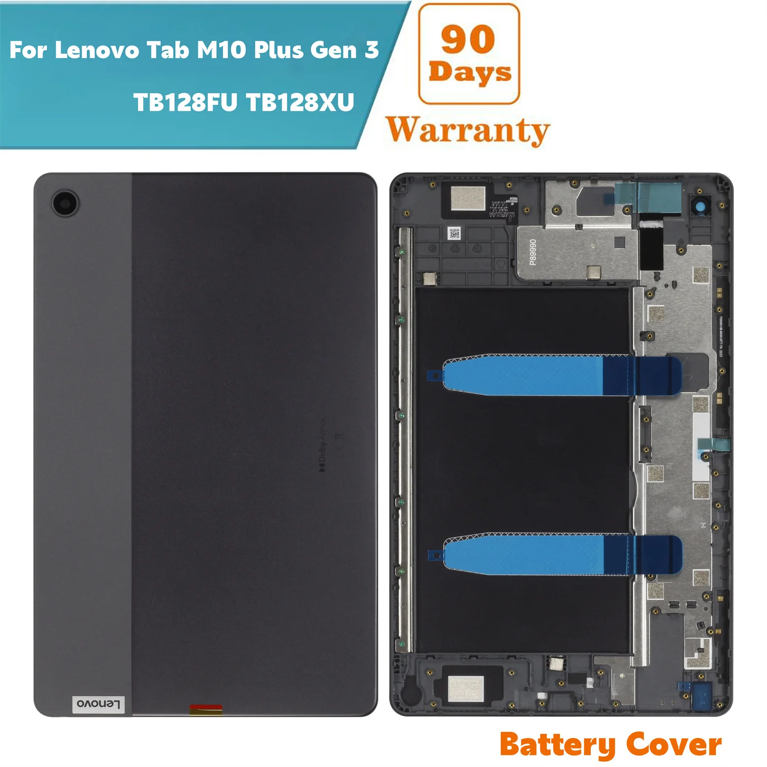 For Lenovo For Lenovo Tab M10 Plus Gen 3 TB128FU TB128XU Battery Cover ...