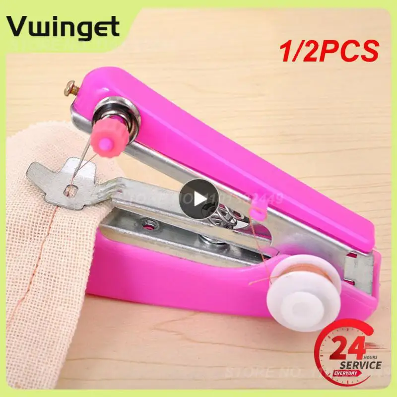 1-2PCS-set-Portable-Household-Mini-Sewing-Machine-Color-Sewing-Thread ...
