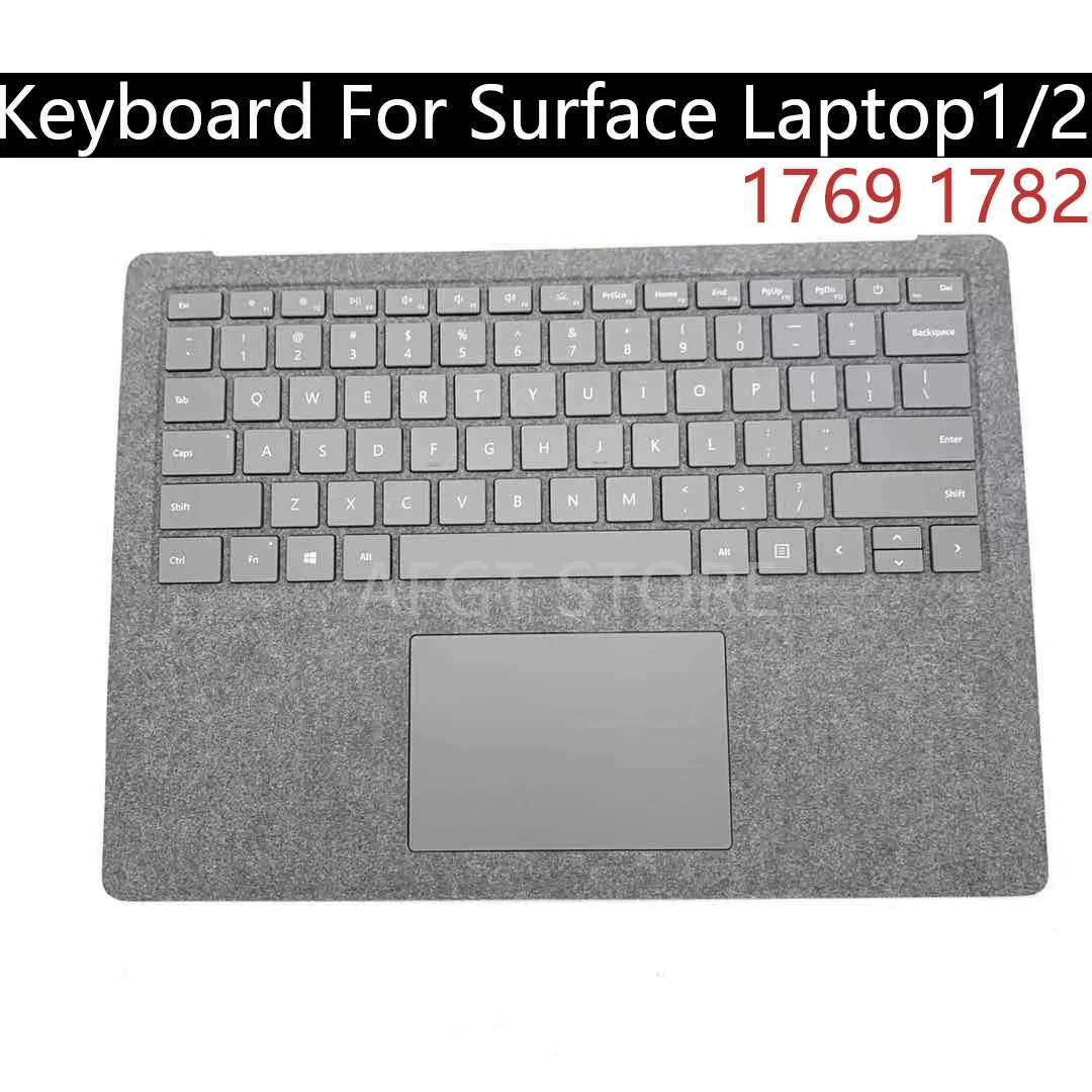 Original 13.5"For Microsoft Surface Laptop1 2 1769 1782 Gray Keyboard ...