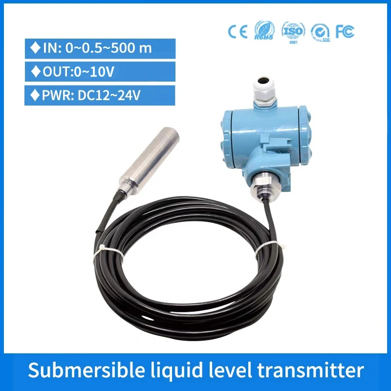 0-10v-Water-Fuel-Tank-Indicator-Level-Sensor-Liquid-Level-Transmitter ...