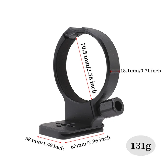 Lens Tripod Mount Ring Quick Release Tripod Collar with 1/4" Screw for ...