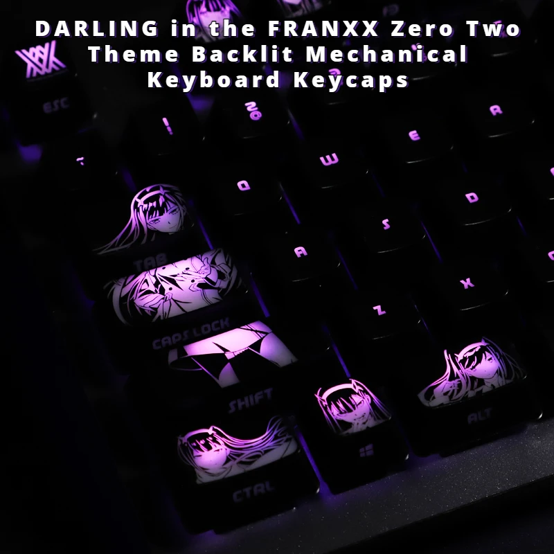 Anime-Custom-Design-Keycaps-DARLING-in-the-FRANXX-Zero-Two-Theme ...