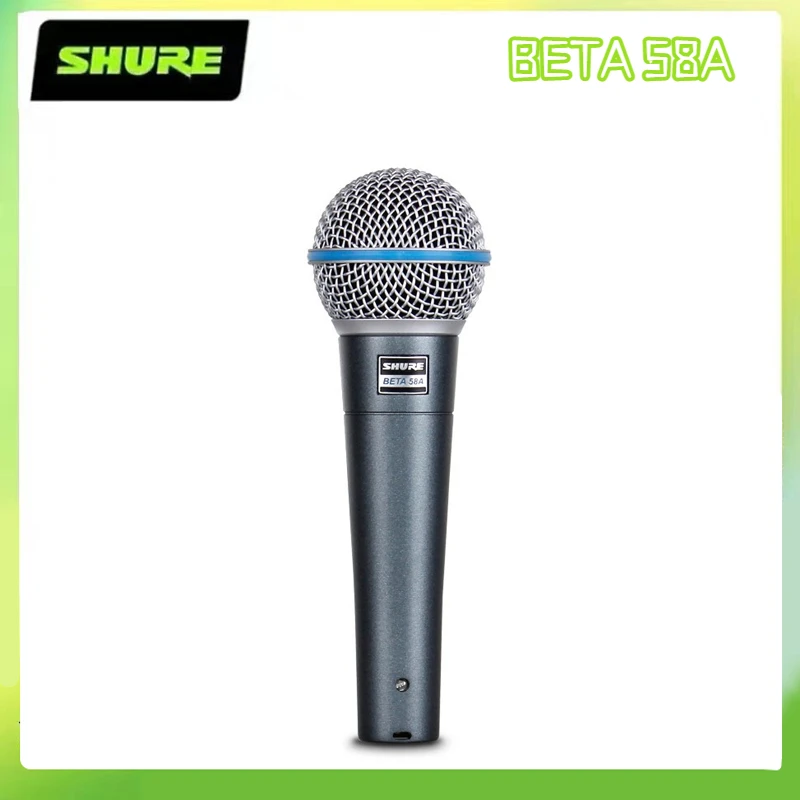Shure Beta 58a Dynamic Microphone Super-cardioid Wired Microphone Stage ...