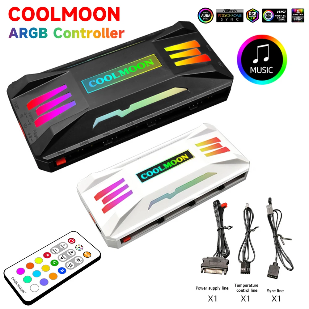 COOLMOON-controlador-ARGB-para-ordenador-y-PC-dispositivo-con ...