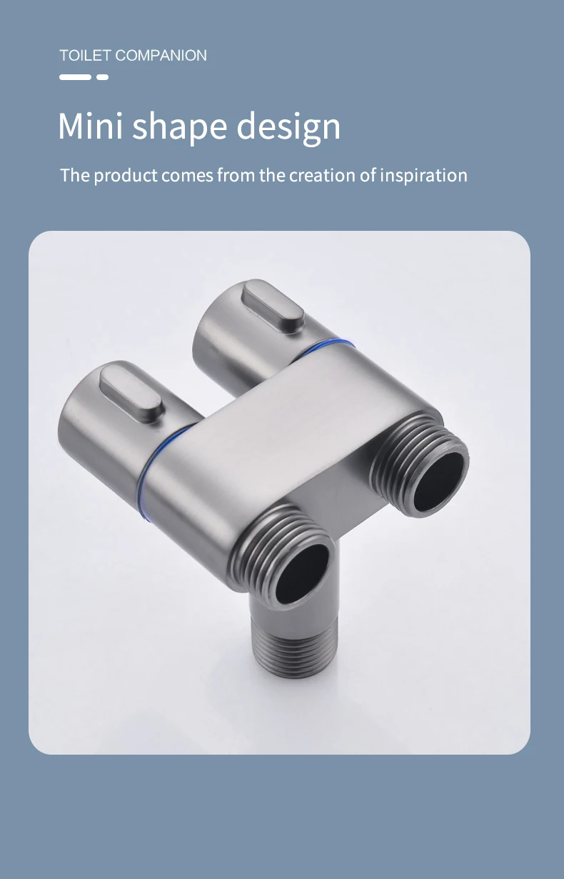 Toilet Spray Faucet with Angle Valve - FaucetBazaar 1
