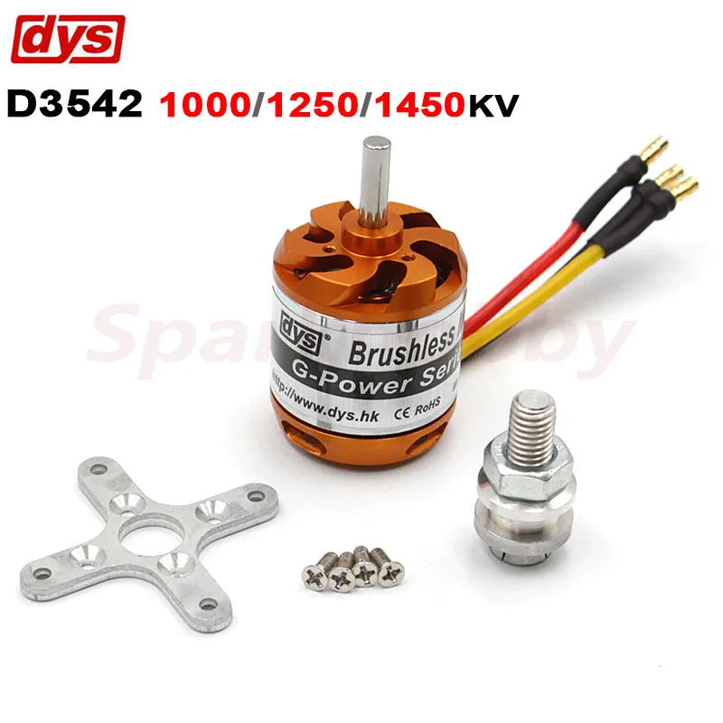 D3542 3542 1000kv 1250kv 1450kv Outrunner Motor 2-4s Lipo 5mm Shaft ...