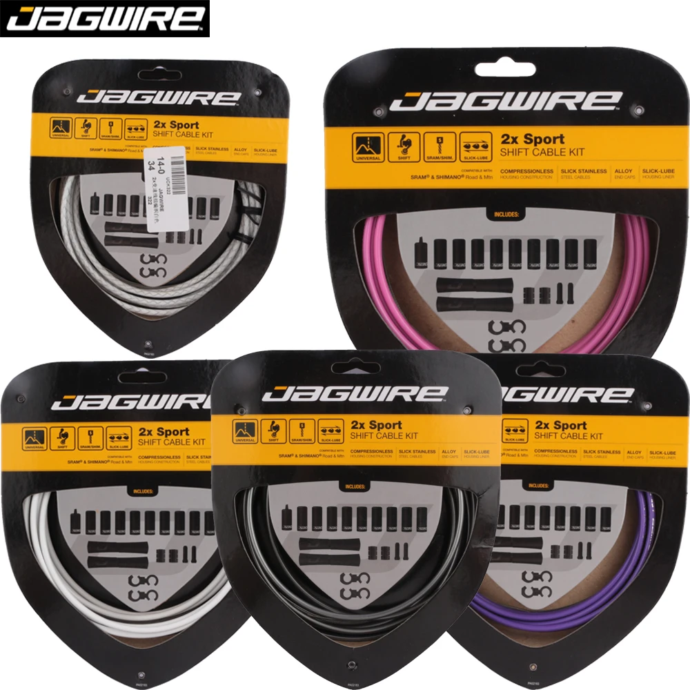 JAGWIRE-2x-Sport-Shift-Cable-Mountain-Bike-Road-Bike-2x-Transmission ...