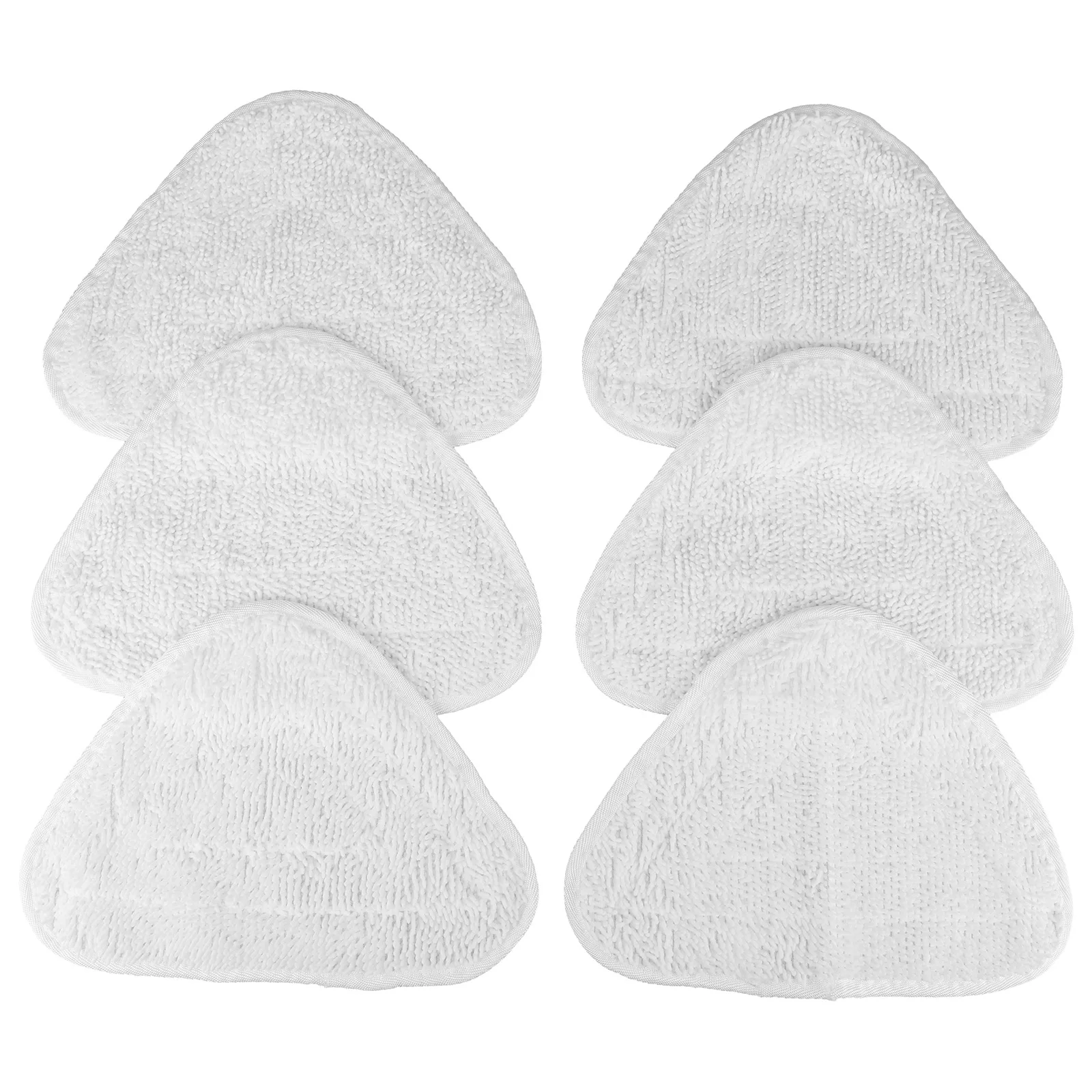6 Pcs Triangular Reusable Steam Mop Cloth Pad Cover Washable Microfiber ...