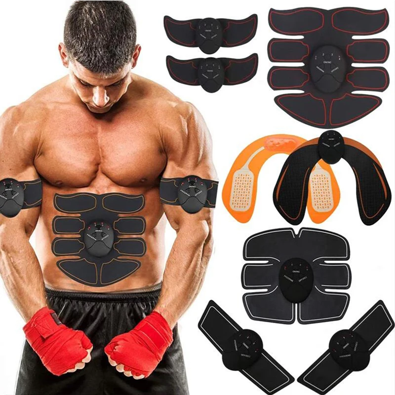 Wireless-EMS-Muscle-Stimulator-ABS-Abdominal-Muscle-Trainer-Toner-Body ...