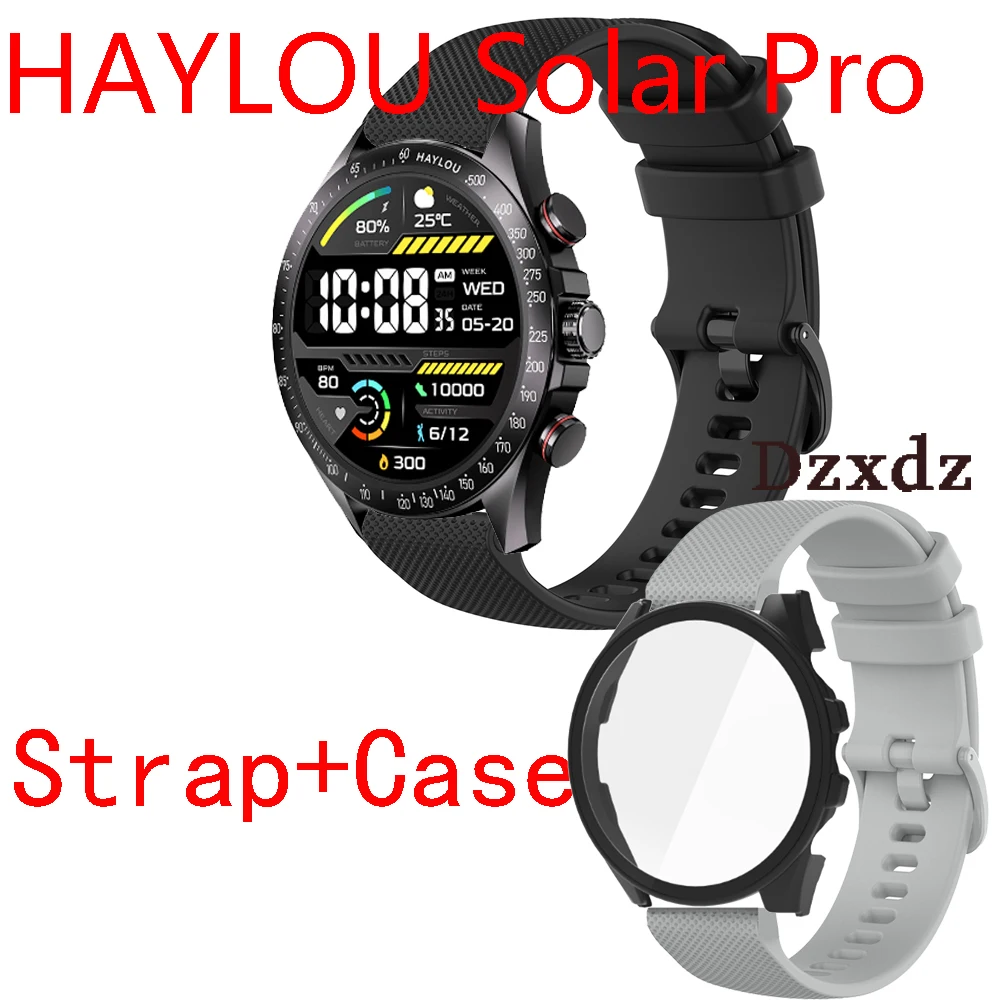 Haylou-Solar-Pro-Smart-Watch-Case-Capa-Protetora-de-Tela-Bumper-para ...