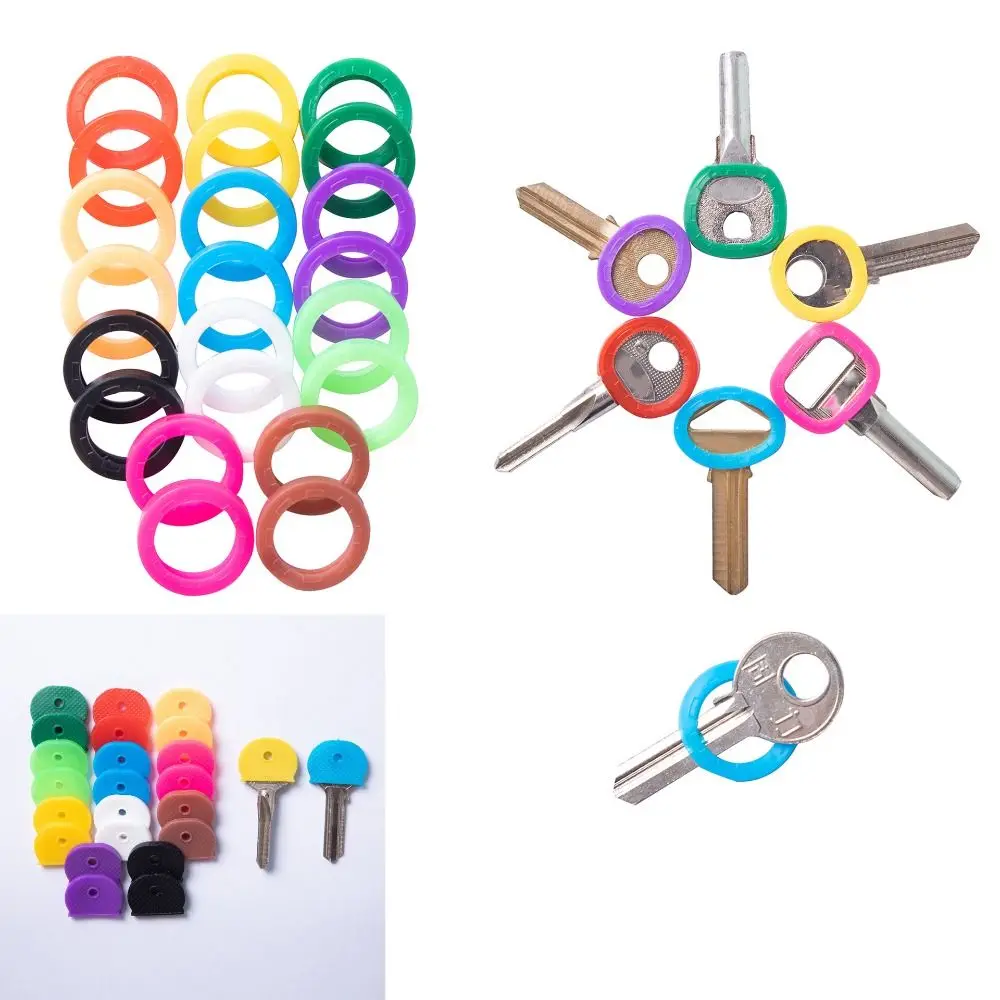 Key Accessories Key Cap New Multicolor Elastic Key Case Soft Silicone ...