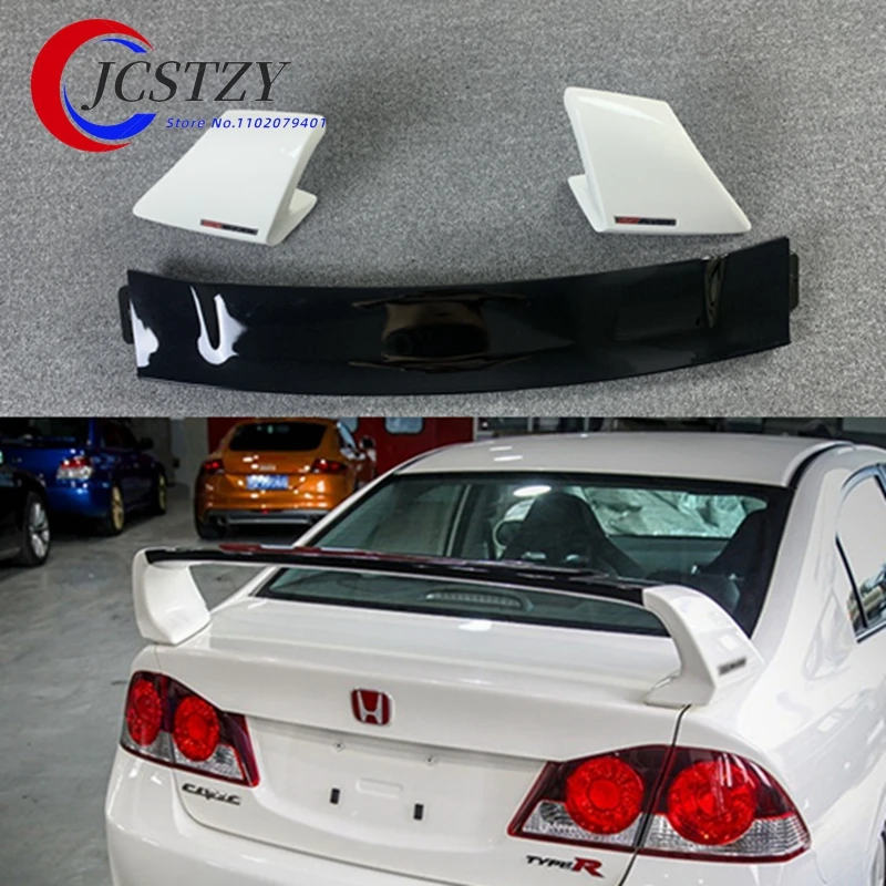 Car-Styling-ABS-Plastic-Unpainted-Primer-Color-Rear-Wing-Lip-Spoiler ...