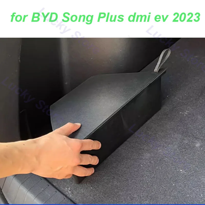 Car Rear Trunk Side Storage Box for BYD Song Plus DMI EV 2023 Rear ...