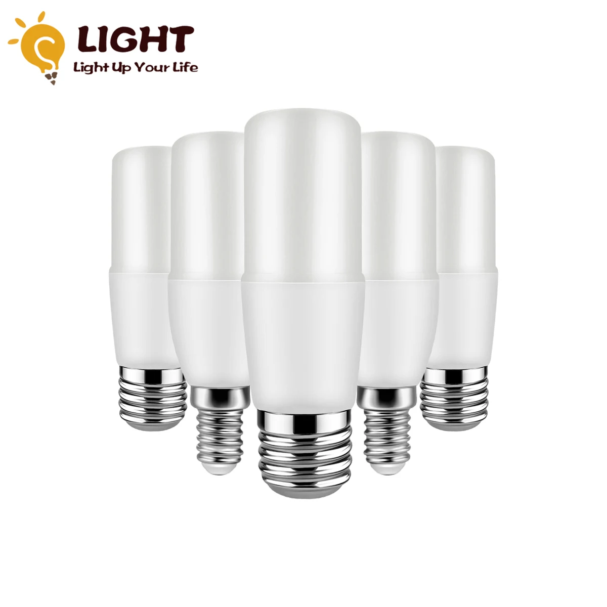 1 10pcs Bar Led Column Bulb T37 9w E27 E14 Super Bright 3000K 4000K ...