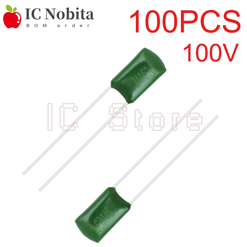 100PCS-100V-Polyester-Film-Capacitor-1nF-1-5nF-2-2nF-100nF-2A471J ...
