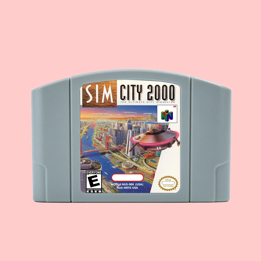 Sim-City-2000-Japanese-Language-Game-Cartridge-for-64-Bit-NTSC-USA-PAL ...