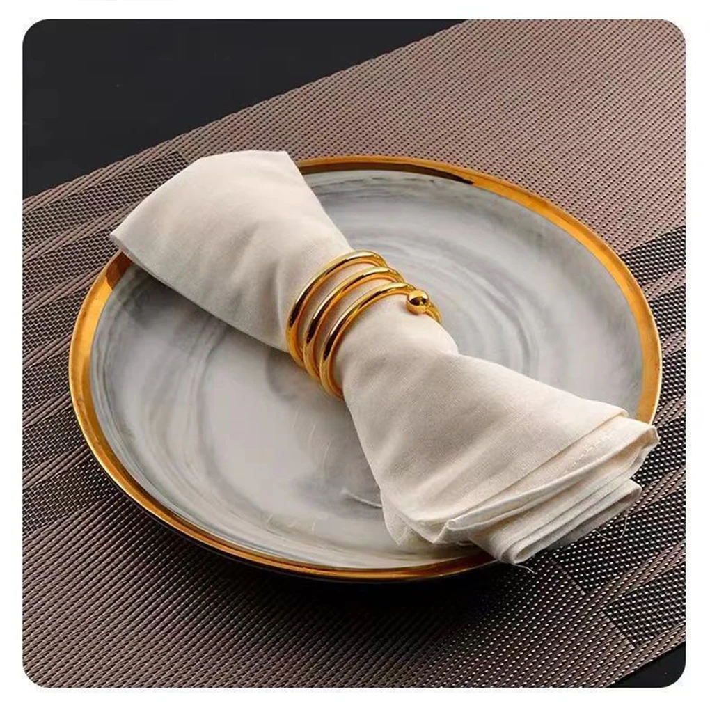 6pack-lot-Reusable-And-Durable-Napkin-Ring-Set-Decorative-And-Easy-To ...