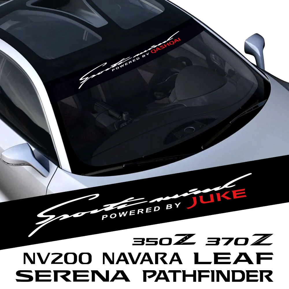Car Windshield Stickers For Nissan Qashqai Leaf 370Z 350Z Juke Micra ...