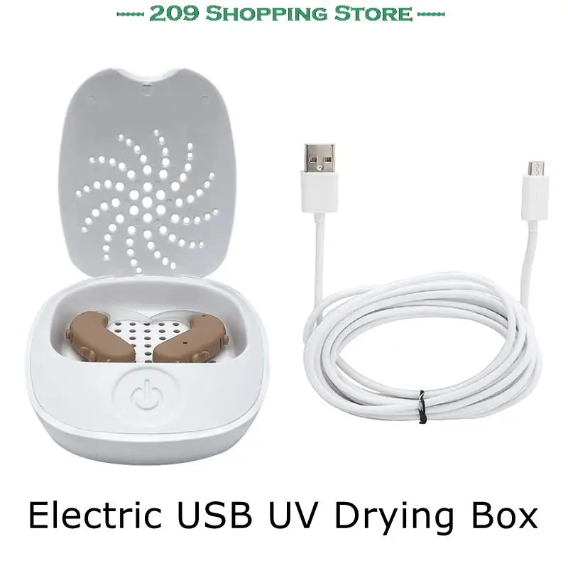 전기 USB UV 건조 상자 건조기 케이스, USB 케이블 포함, 헤드폰 클리너, 습기 방지 보청기 유지 관리| | - AliExpress