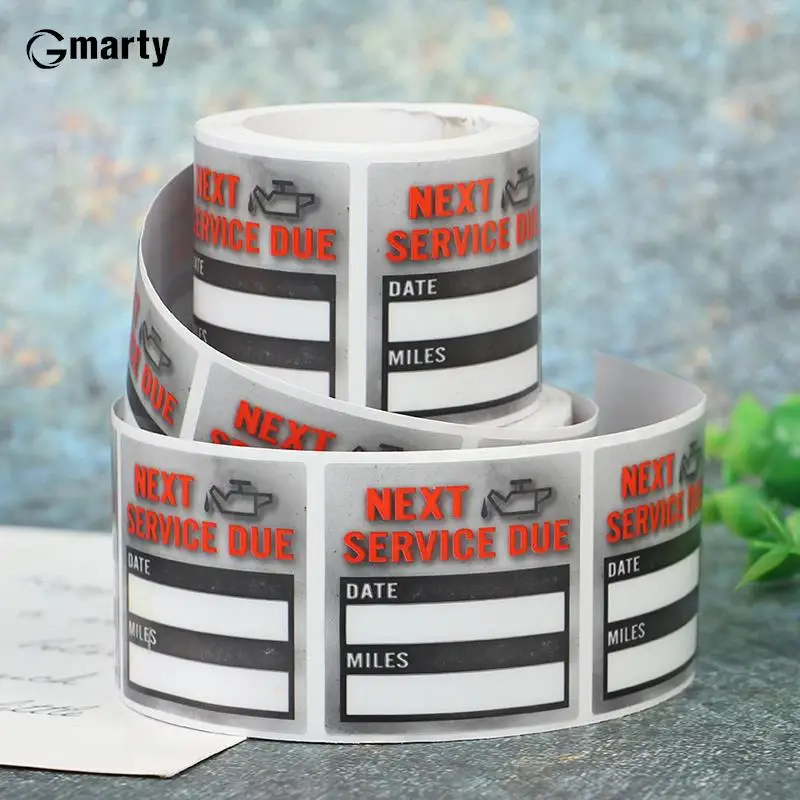 100pcs-roll-Oil-Change-Maintenance-Service-Reminder-Stickers-Window ...