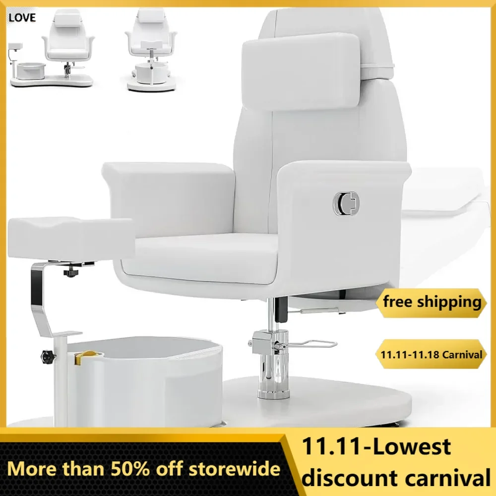 Pedicure-Chair-for-Nail-Tech-Upgraded-360-Swivel-Hydraulic-Lift ...