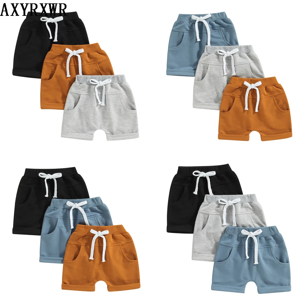 3pcs-Sets-Newborn-Baby-Sport-Shorts-for-Boy-Casual-Solid-Baby-Kids ...