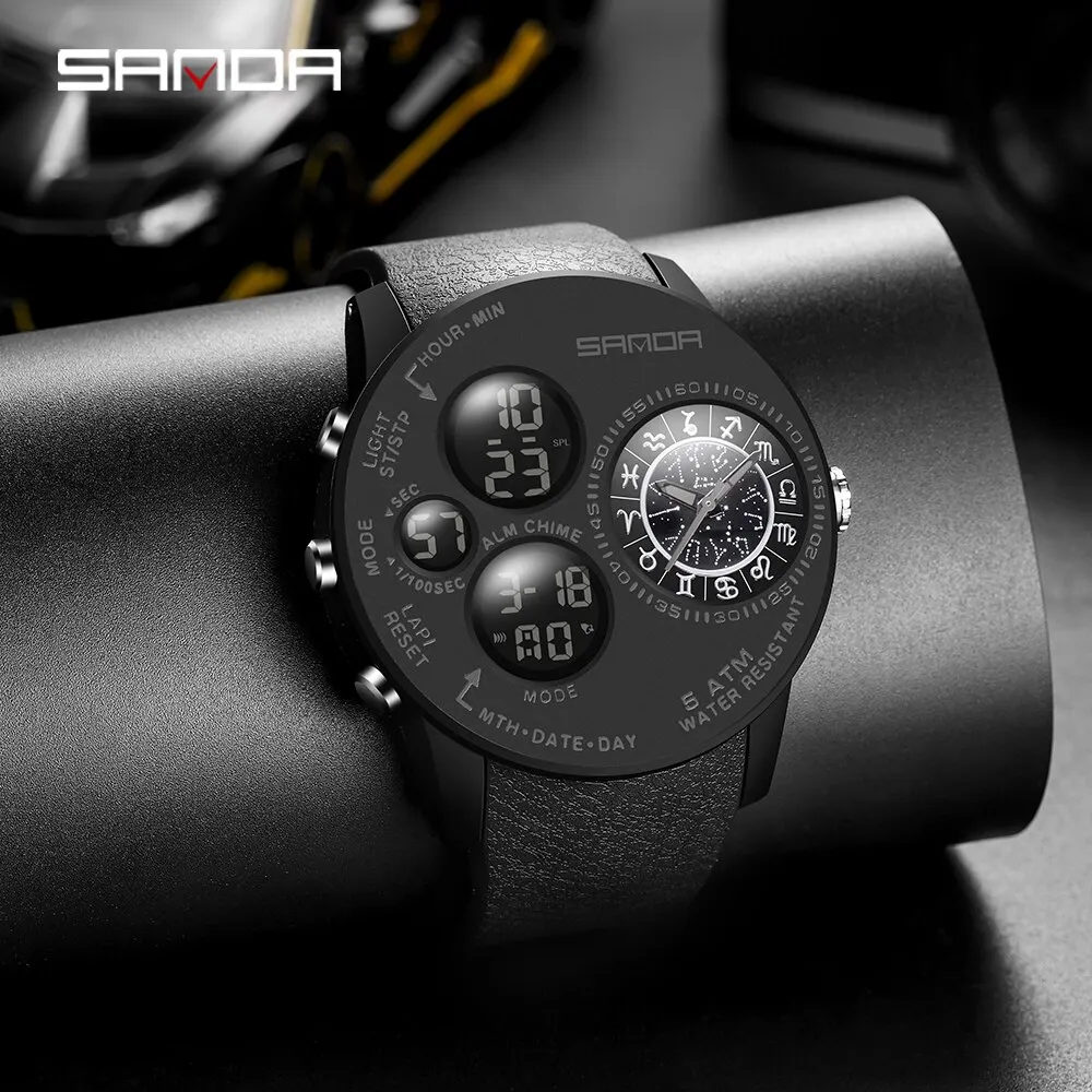 SANDA-2023-Fashion-Outdoor-Mens-Watches-Top-Brand-Military-Sports ...