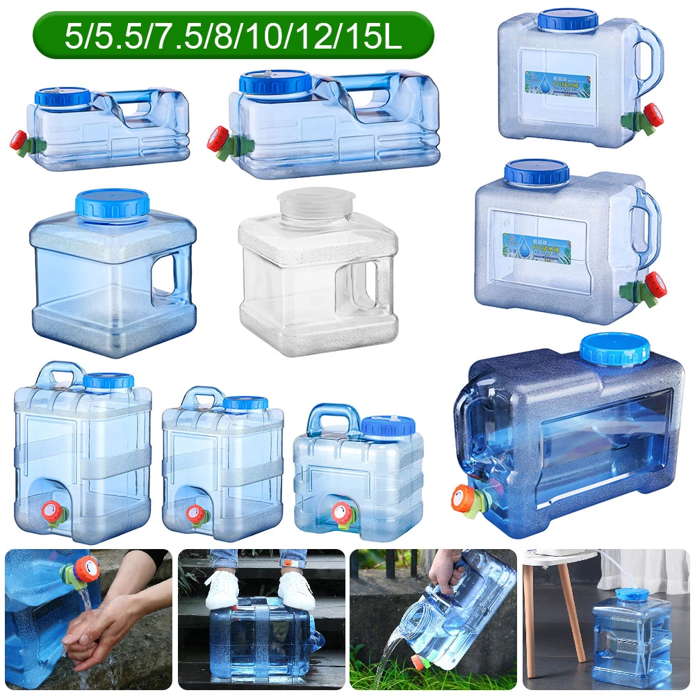 Water Container Camping Faucet | Capacity Outdoor Water Bucket - 5/7.5/8/10/12/15l - Aliexpress