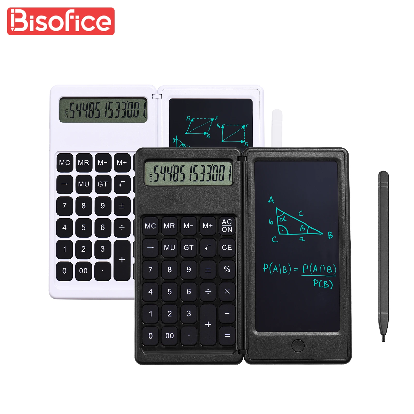 Foldable Calculator & 6 Inch LCD Writing Tablet Digital Drawing Pad 12 ...