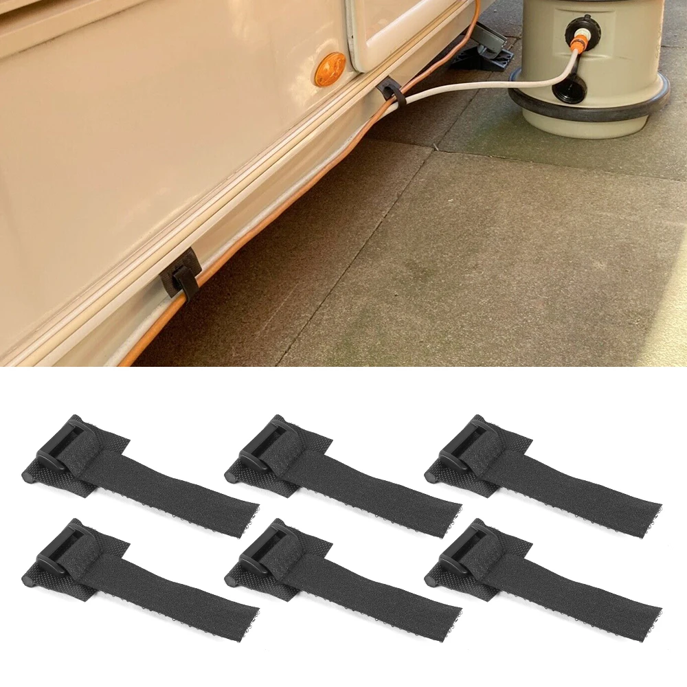6PCS-Universal-Retaining-Strap-For-Caravan-Power-Cable-And-Fresh-Water ...