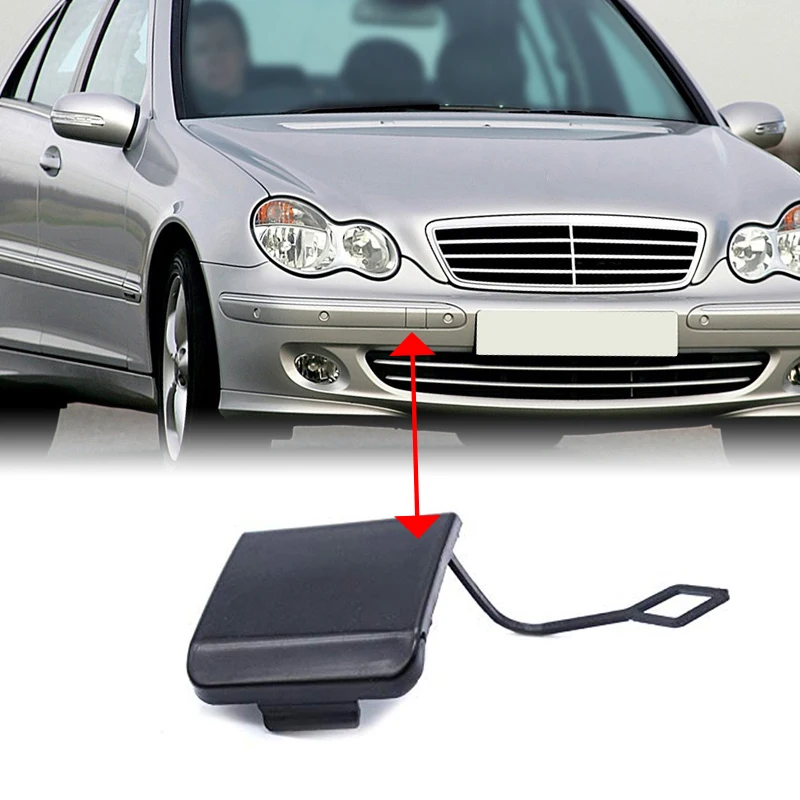 W203-Front-Bumper-Tow-Hook-Winch-Cover-For-Mercedes-Benz-C-Class ...