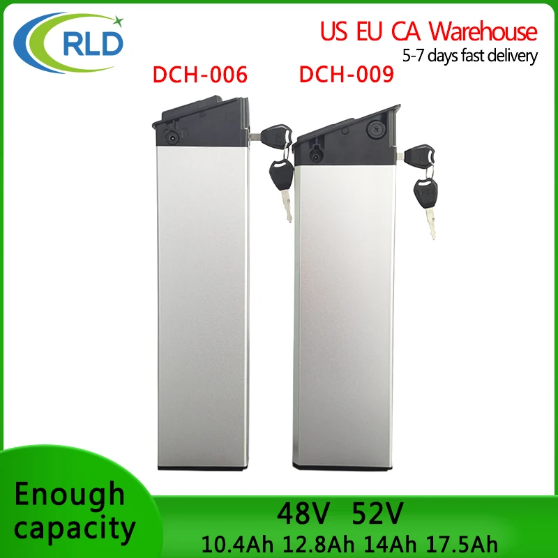 48V 52V Folding Ebike Battery DCH-006 DCH-009 10.4Ah 12.8AH 14AH 17.5Ah Built-in Electric Bike ...