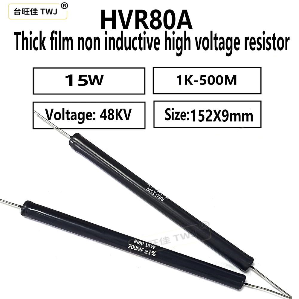 1PCS-HVR80AK15209-High-Voltage-Resistors-Glass-Glazed-Resistors-15W ...