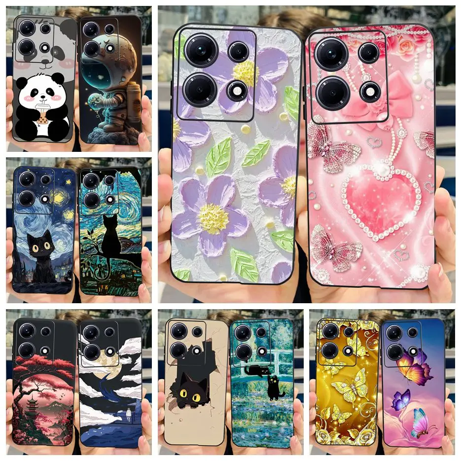 For Infinix Note 30 Pro Case X678B Stylish Painted Cover Soft TPU Phone ...