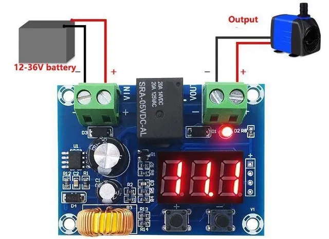 60 A Non Fused Disconnect 12V-36V Low Voltage Disconnect (LVD) Module ...