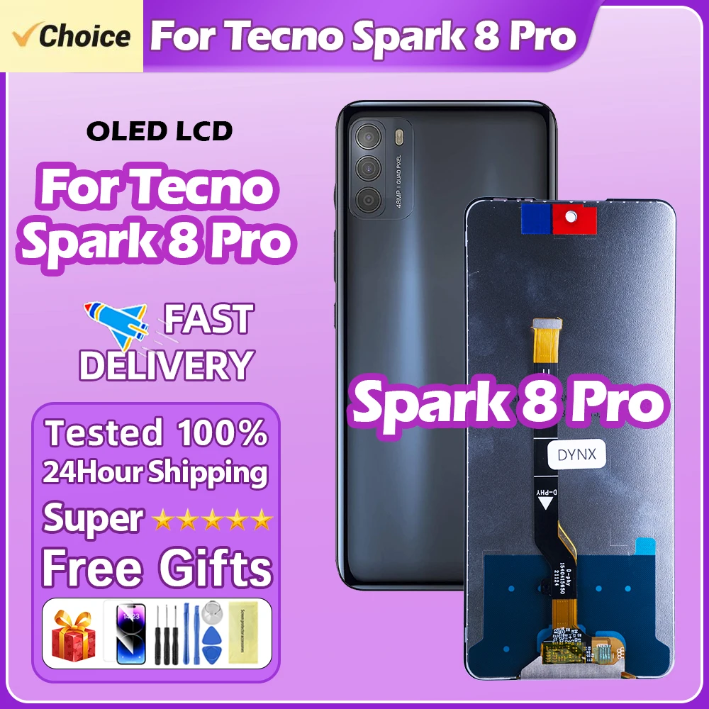 6-8-Inches-For-Tecno-Spark-8-Pro-LCD-Display-Touch-Screen-Digitizer ...
