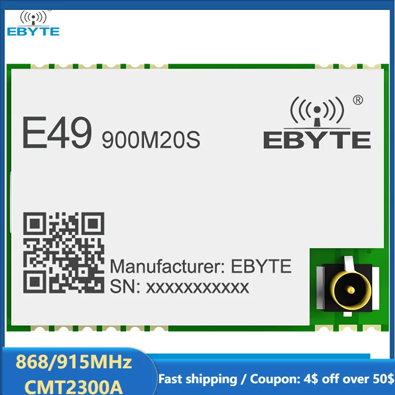 CMT2300A 868/915MHz SMD Wireless Module E49-900M20S SPI Hardware Module ...