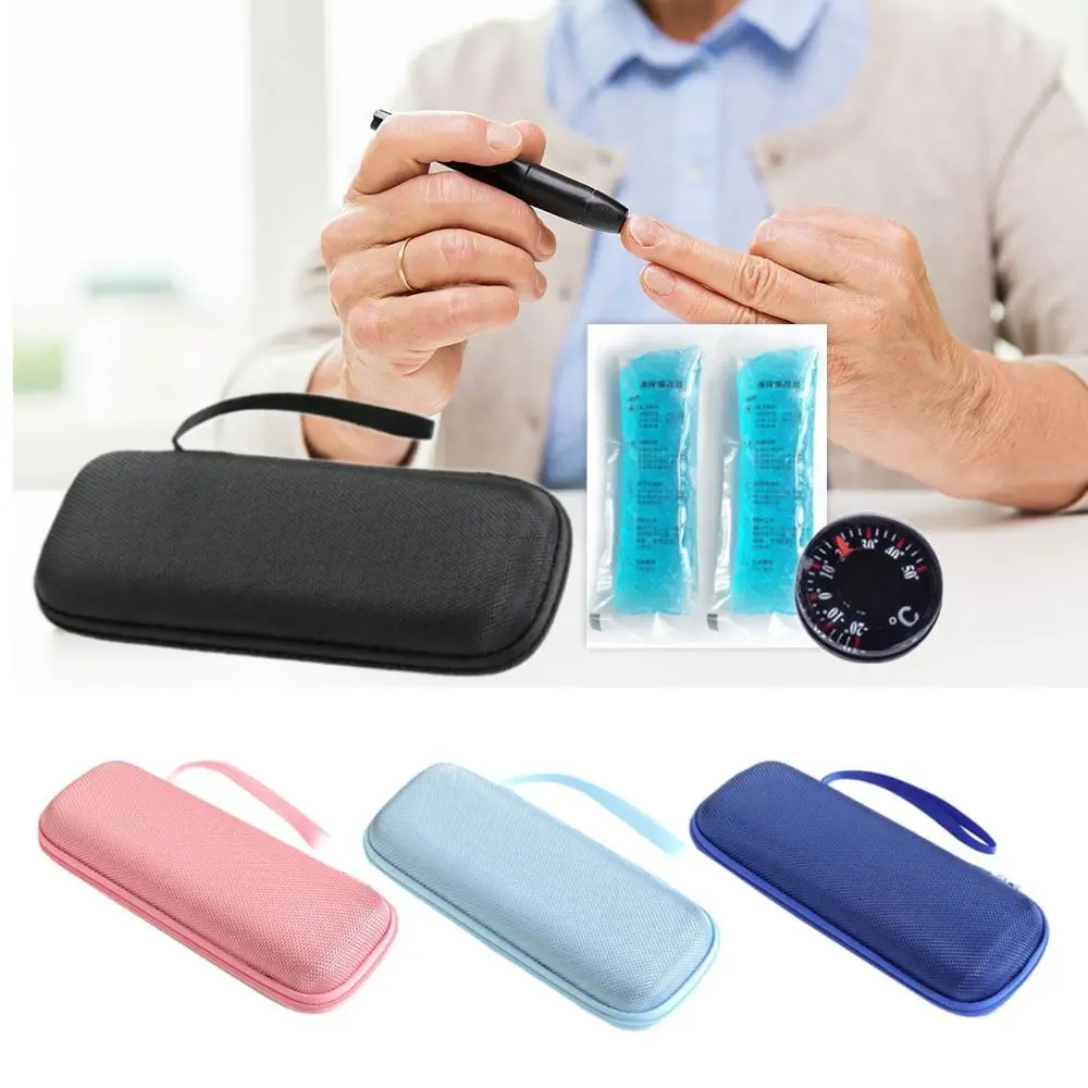 Portable Glaciated Cold Storage Bag Insulin Cooling Bag Medicine Travel ...