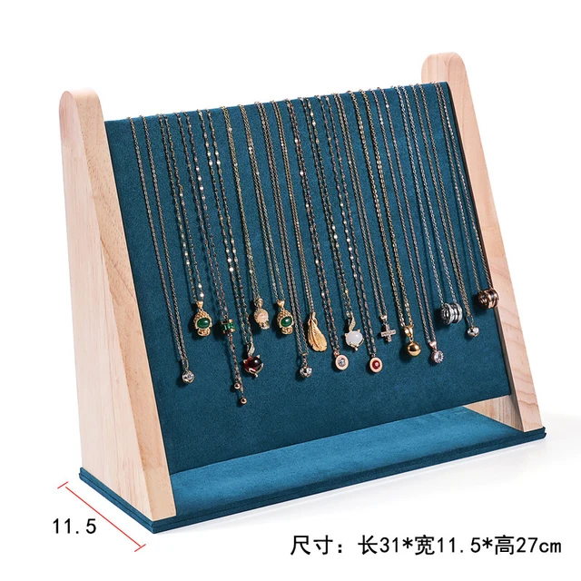 Solid Wood Vertical Jewelry Display Rack Ring Display Rack Jewelry ...